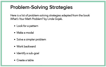 Problem Solving Strategies - ORIGO Education