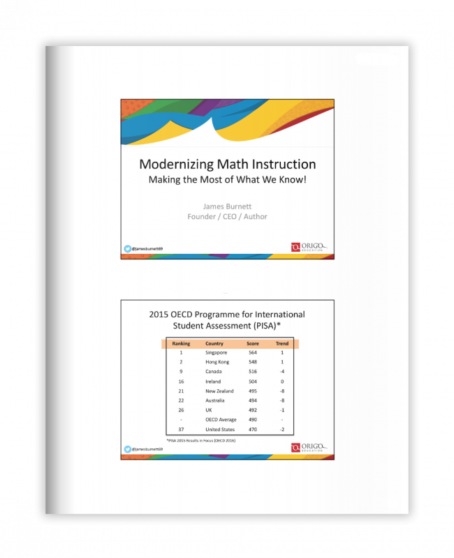 Modernising Math Instruction - ORIGO Education